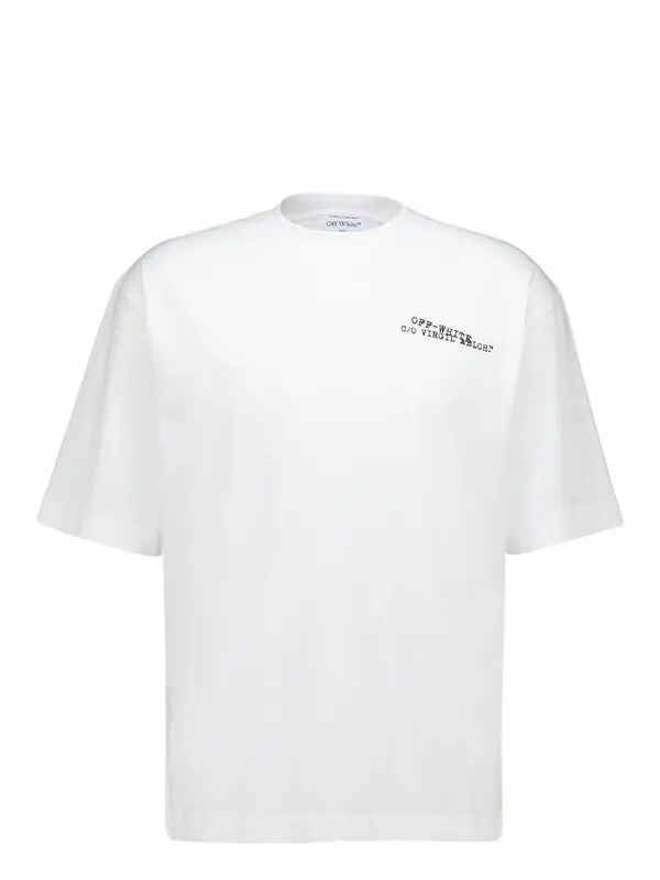 Off-White Type Arrow Cotton T-shirt - White
