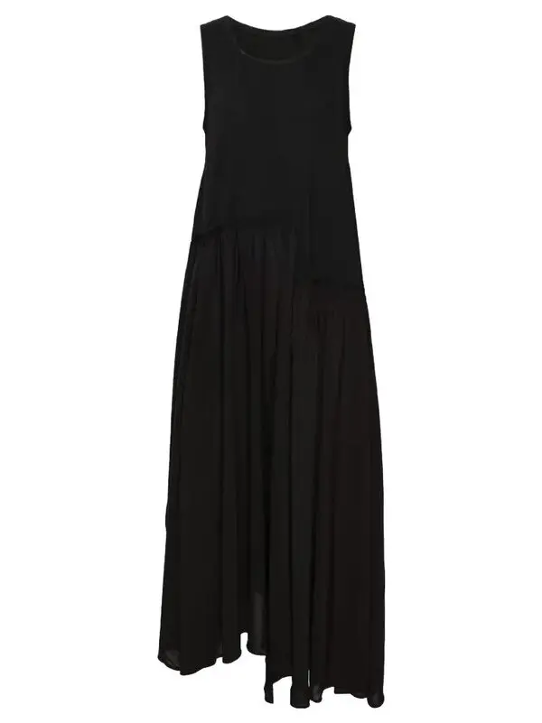 Y’s Sleeveless Asymmetric Dress - Black
