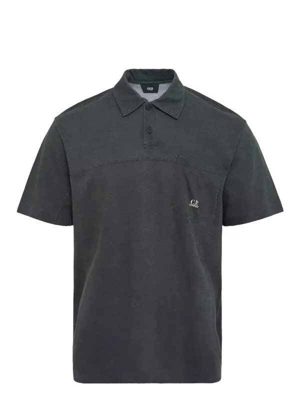 C.P. COMPANY 20/1 Patch-pocket Polo Shirt - Grey
