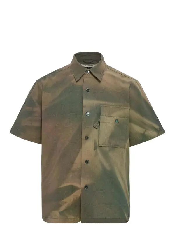 JIYONGKIM Sun-bleached Work Shirt - Green