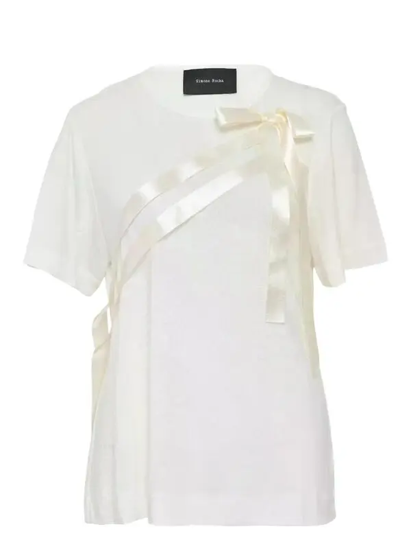 Simone Rocha Bow Sash T-shirt - White