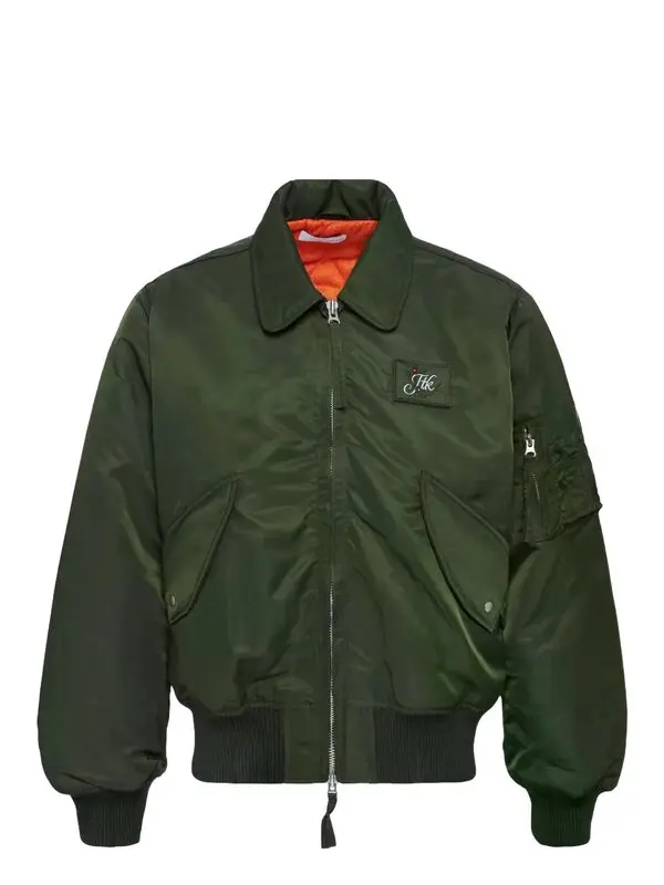 JUNTAE KIM Embroidery Flight Jacket - Green