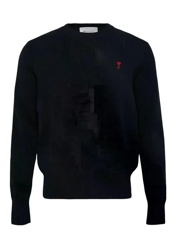 Ami De Cœur Crew-neck Sweater - Black