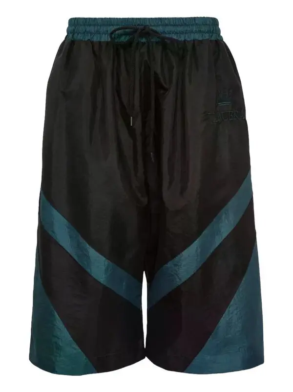 Vaquera Woven Drawstring Shorts - Black