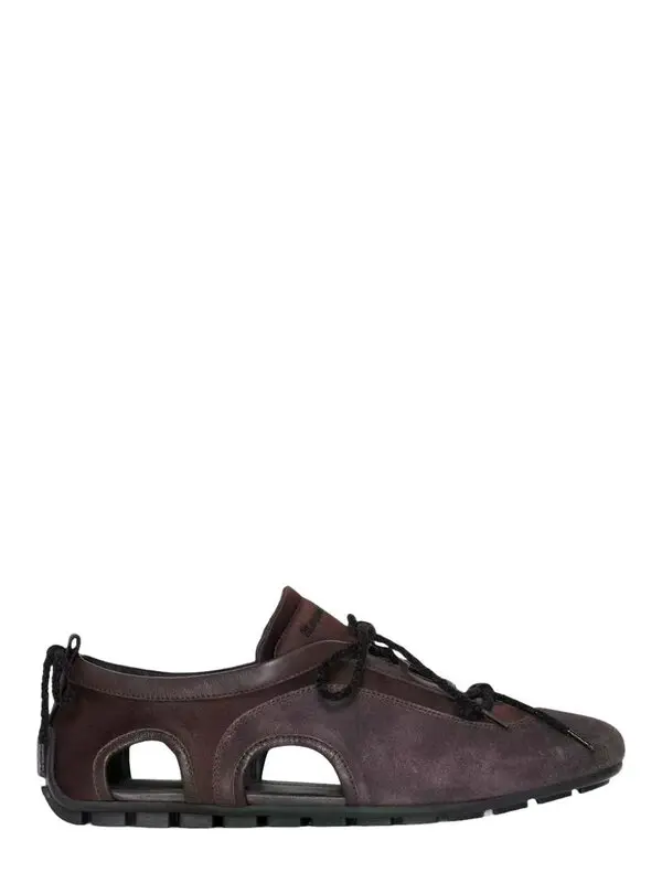 Simone Rocha Cut-out Ballerina Sneakers - Brown