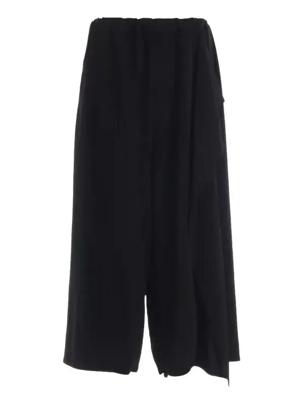 Y’s Draped Trousers - Black