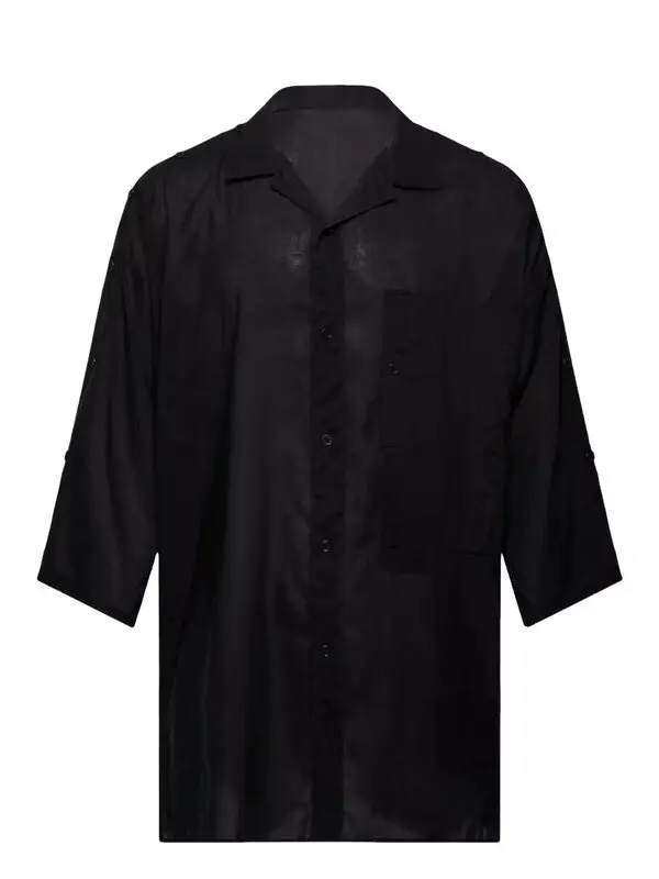 Yohji Yamamoto Panelled Shirt - Black