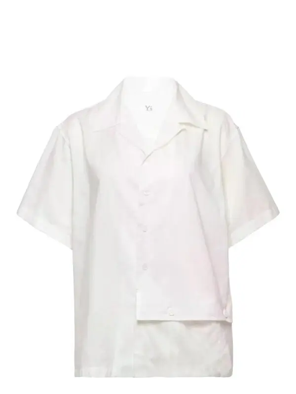 Y’s Open-collar Short-sleeve Shirt - White