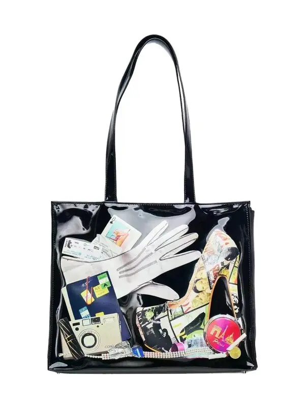Vaquera Trompe L'oeil Tote Bag - Black