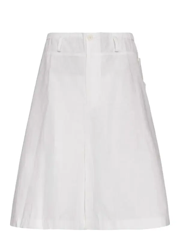 Yohji Yamamoto Paneled Skorts - White