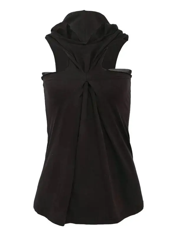 Hache Sleeveless Hoodie - Black