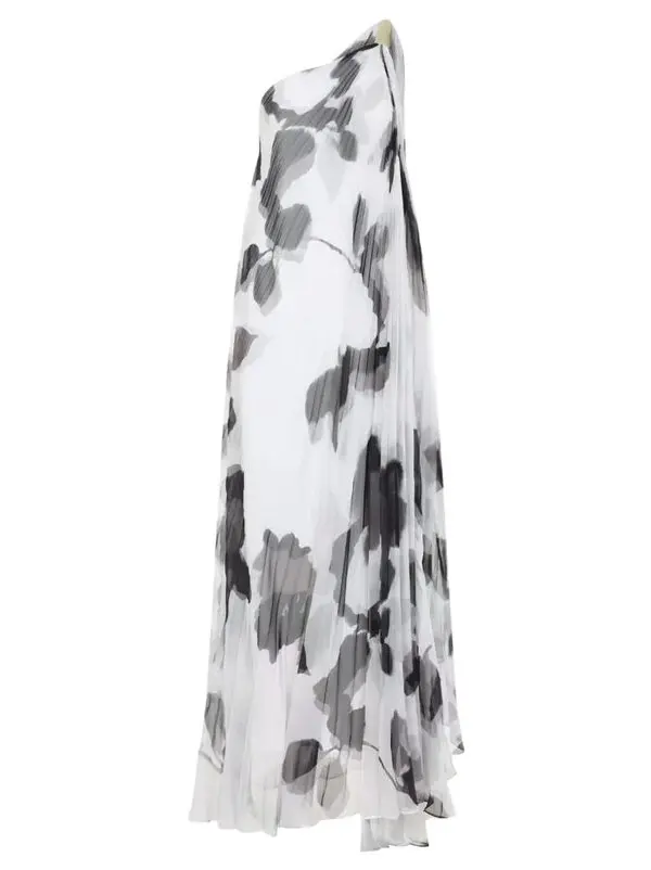 Max Mara One-shoulder Maxi Dress - White