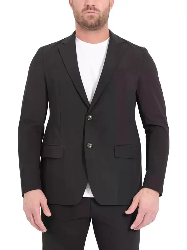 RRD Buttoned Notch Lapel Jacket - Black