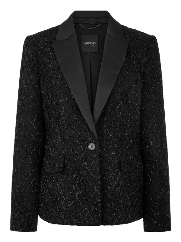 MARCCAIN Sparkling Embellished Blazer - Black