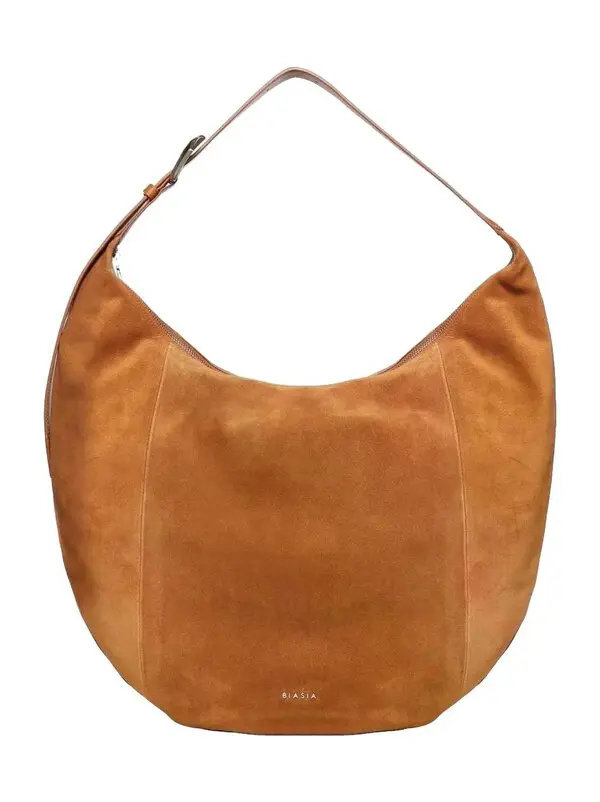 BIASIA Suede Shoulder Bag - Brown