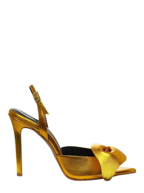 GINISSIMA Muse Heeled Sandals - Gold