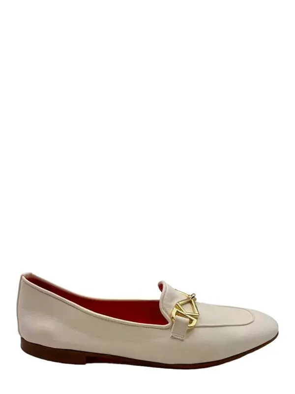 KROLL Geometric-detail Loafers - White