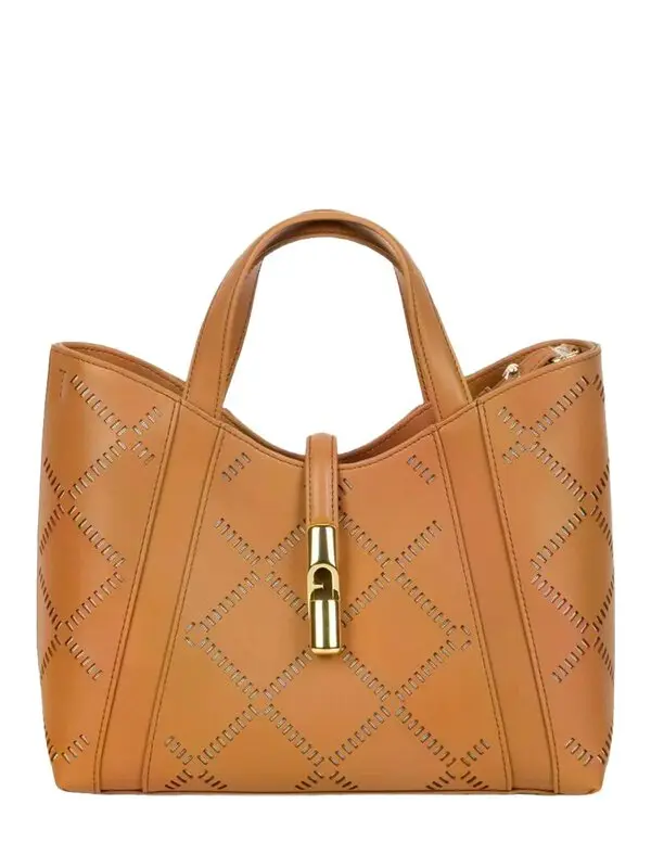 Furla Perforated Tote Bag - Neutrals