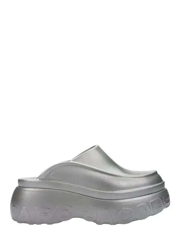 Marc Jacobs X Melissa Logo-embossed Mules - Silver