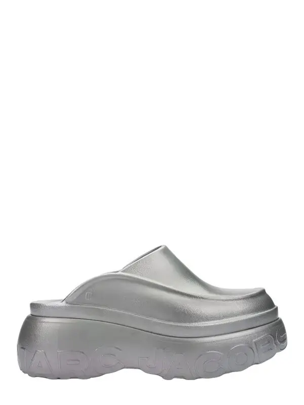 Marc Jacobs X Melissa Logo-embossed Mules - Silver