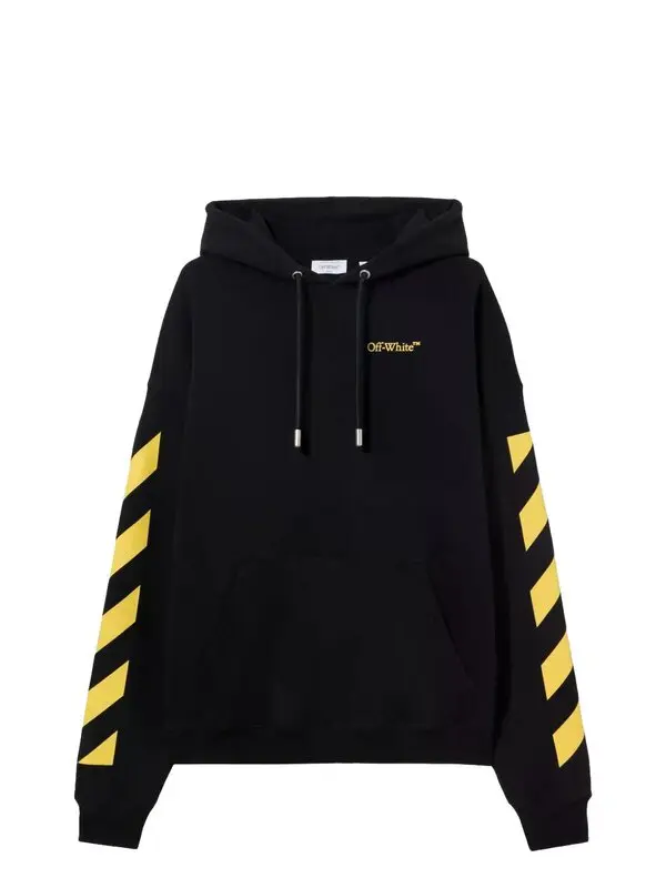 Off-White Printed Hoodie - Black