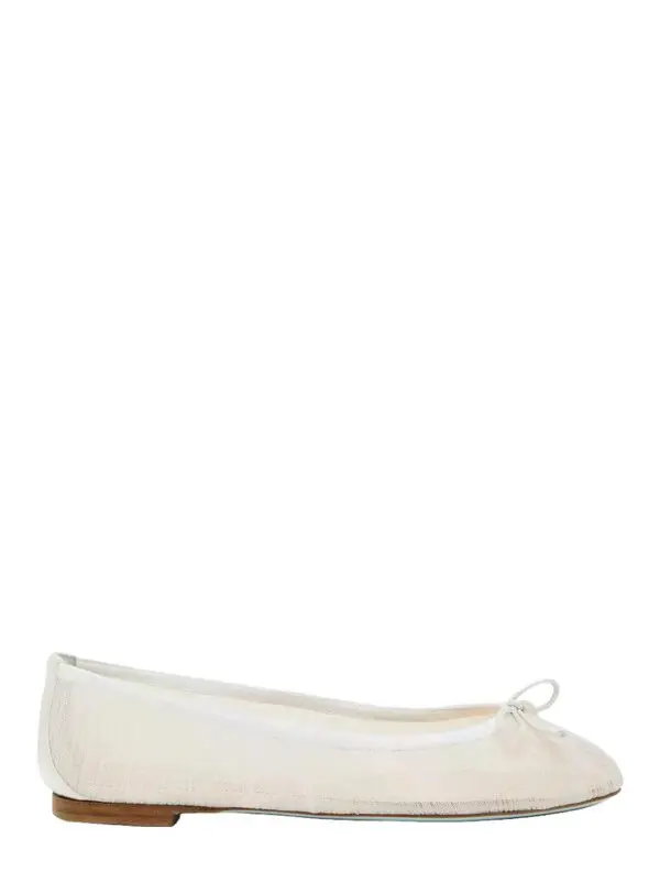 AQUAZZURA Voile Bow-detail Ballet Flats - White