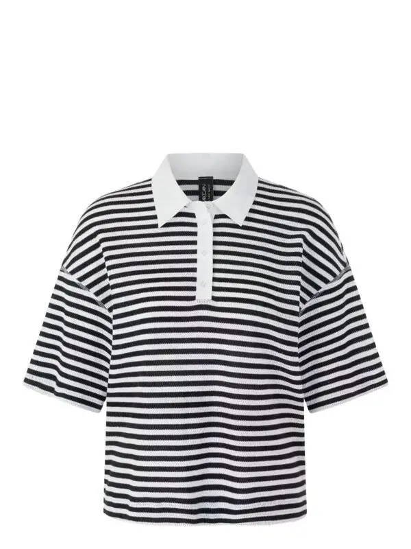 MARCCAIN Striped Polo Shirt - Blue