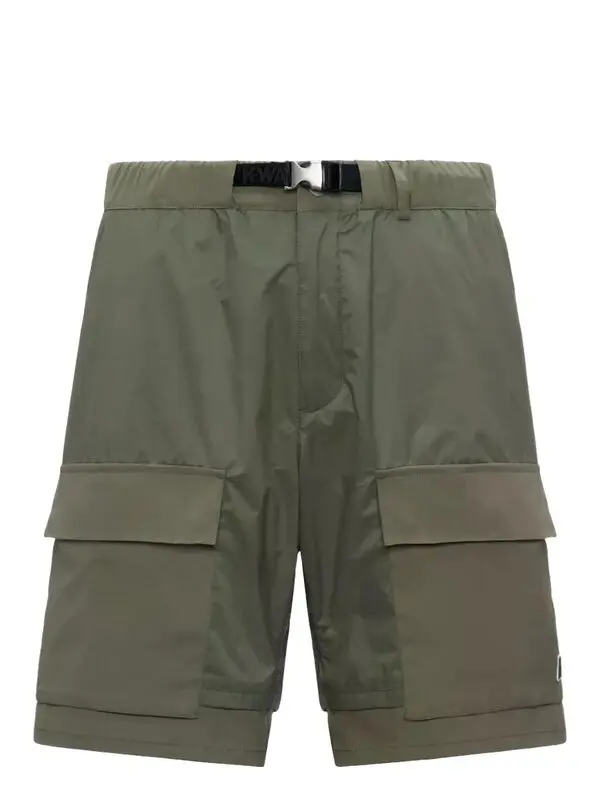 K-WAY Flap-pocket Shorts - Green