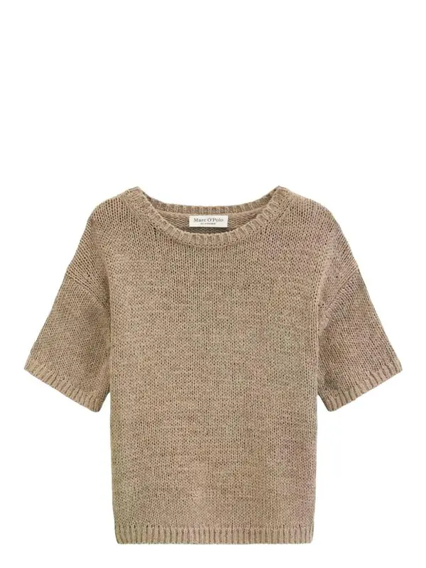 Marc O'polo Short-sleeve Knit Sweater - Brown