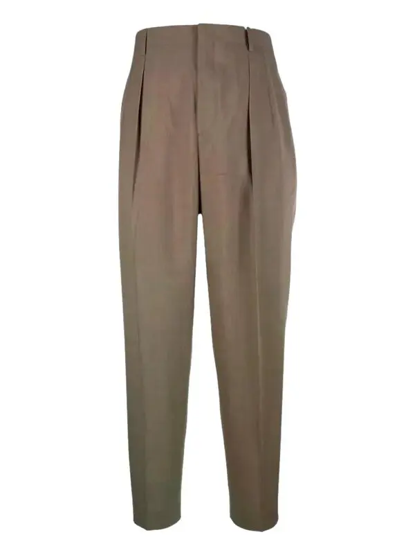 CELLAR DOOR Belt-loops Pleated Trousers - Brown