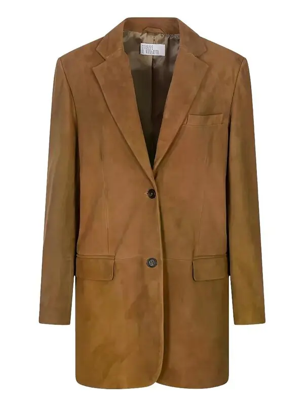 Giuseppe Di Morabito Button Suede Blazer - Brown