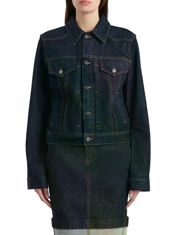 Khaite Augustine Denim Jacket - Blue