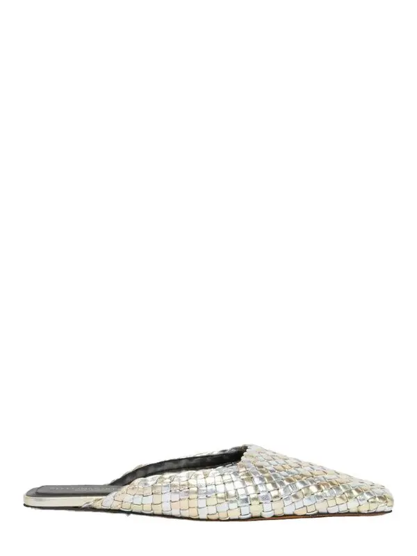 Stella McCartney Woven Flat Sandals - Gold