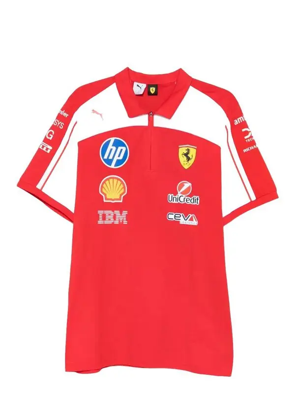 PUMA X Scuderia Ferrari Short-sleeved Polo Shirt - Red
