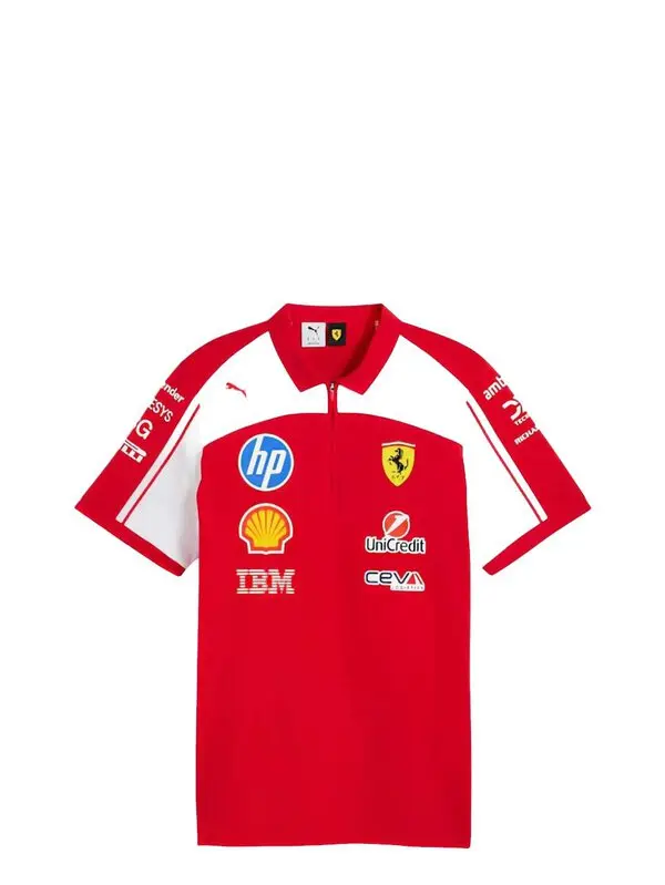 PUMA X Scuderia Ferrari Short-sleeved Polo Shirt - Red