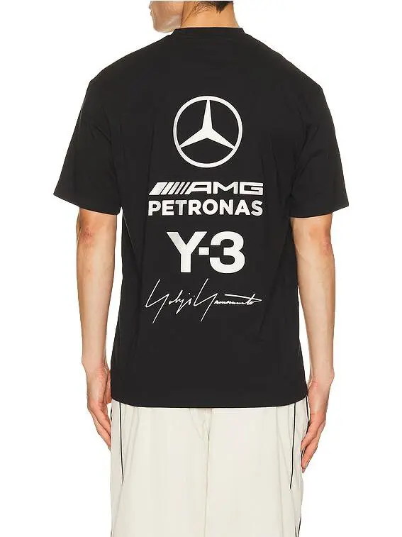 Y3 X F1 Logo Tee In . Also - Black