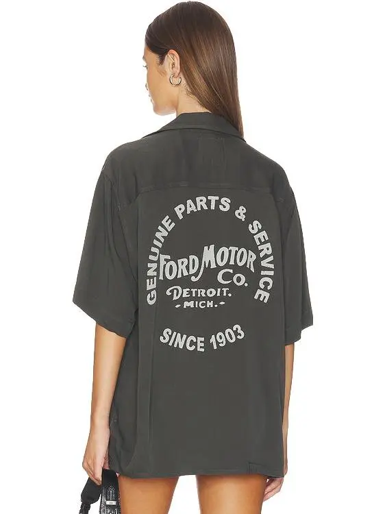 Junk Food Ford Motor Co Camp Shirt In . Also - Black