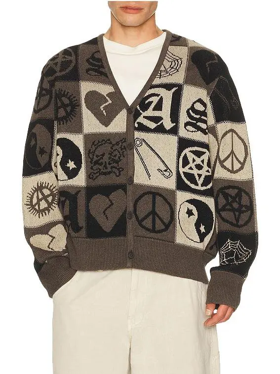 ALLSAINTS Barker Cardigan - Brown