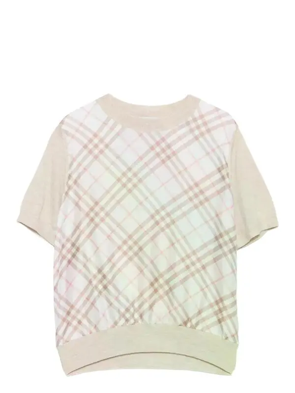 Burberry Check T-shirt - Pink