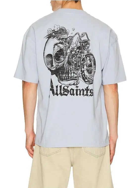 ALLSAINTS Panhead Crew Tee In . Also - Blue