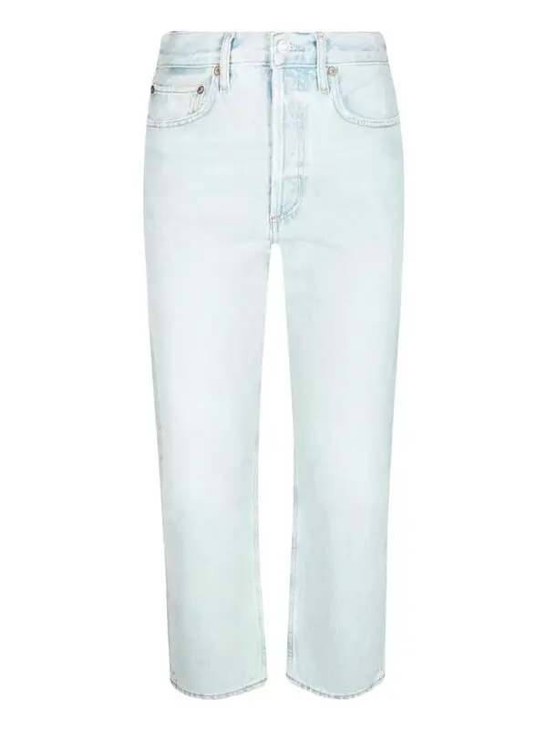 AGOLDE 90's Crop Straight-leg Jeans - Blue
