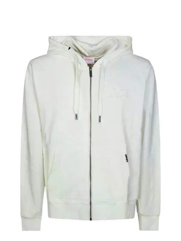 SUN 68 Zip-up Hoodie - White