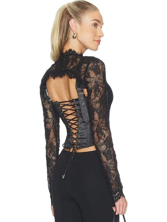 OW Brisa Corset Top - Black