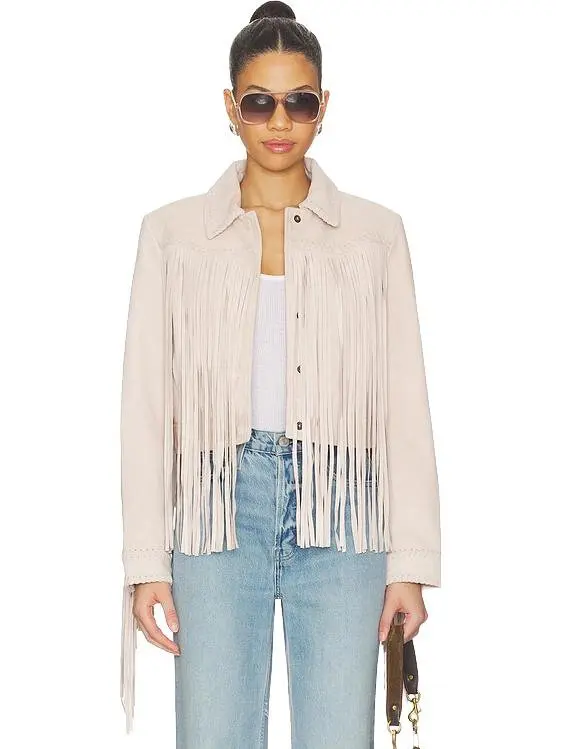 LoveShackFancy Maelis Jacket - Rose