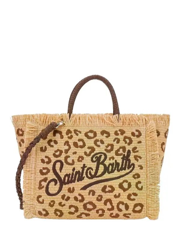 MC2 SAINT BARTH Colette Animal-print Tote Bag - Neutrals