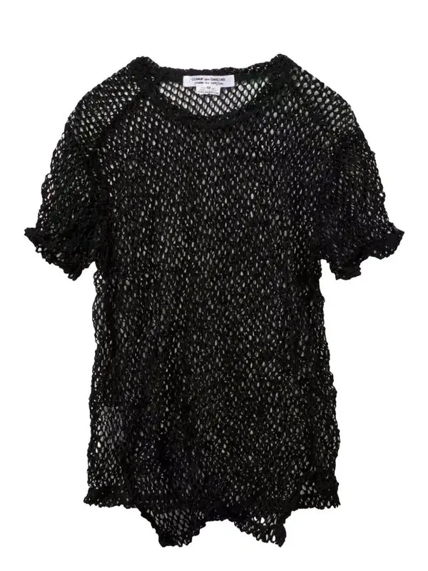 Comme Des Garçons Fishnet Top - Black