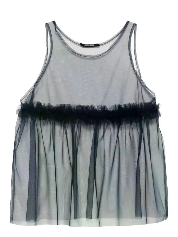 SUSANNE BOMMER Sleeveless Ruffled Top - Blue