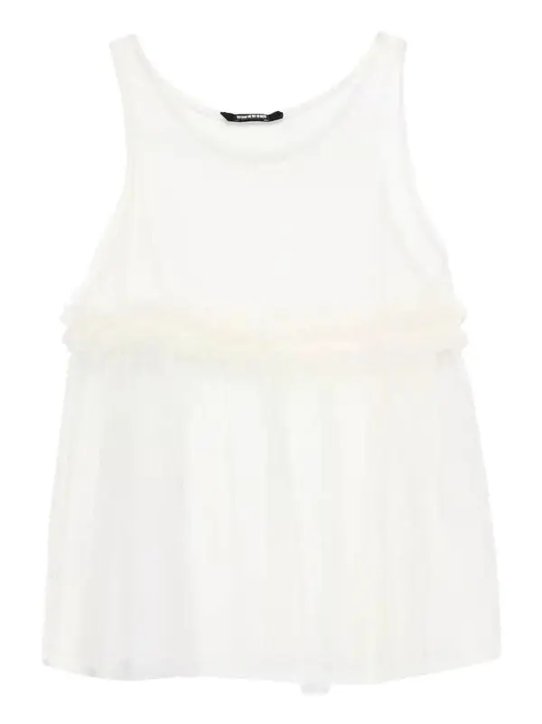 SUSANNE BOMMER Ruffled Sleeveless Top - Neutrals