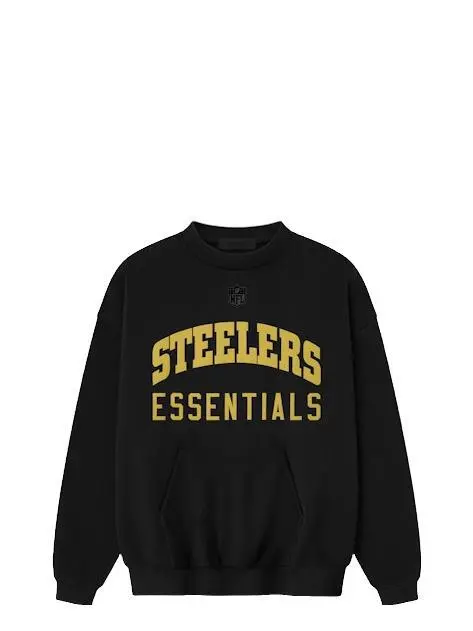Fear Of God Essentials Steelers Sport Crewneck Sweatshirt - Black