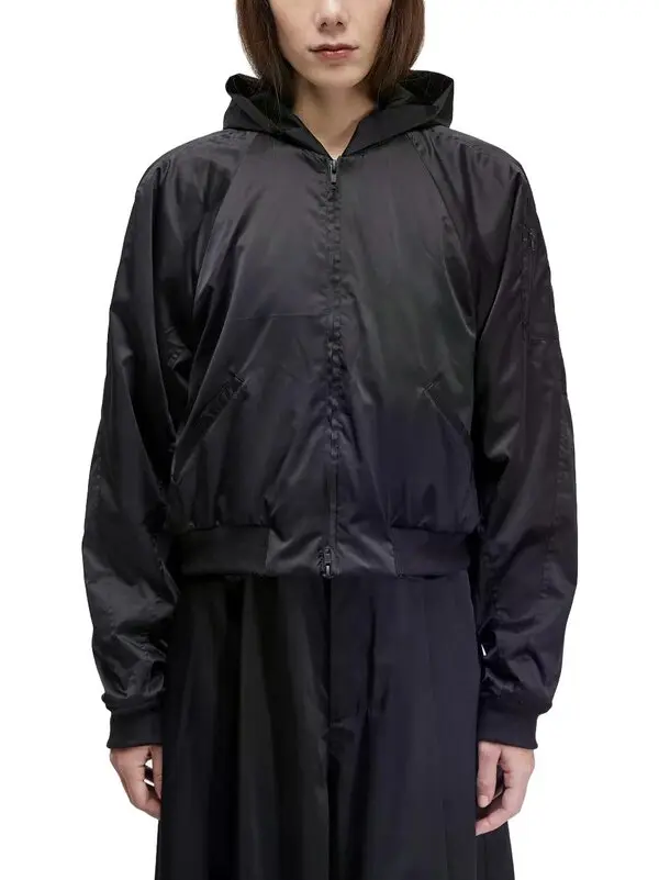 OSKLEN Hooded Bomber Jacket - Black